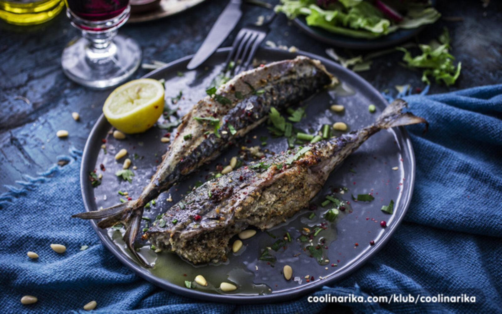 Nadjevene skuše s roštilja, kako učiniti da riba zadrži svoj oblik ...