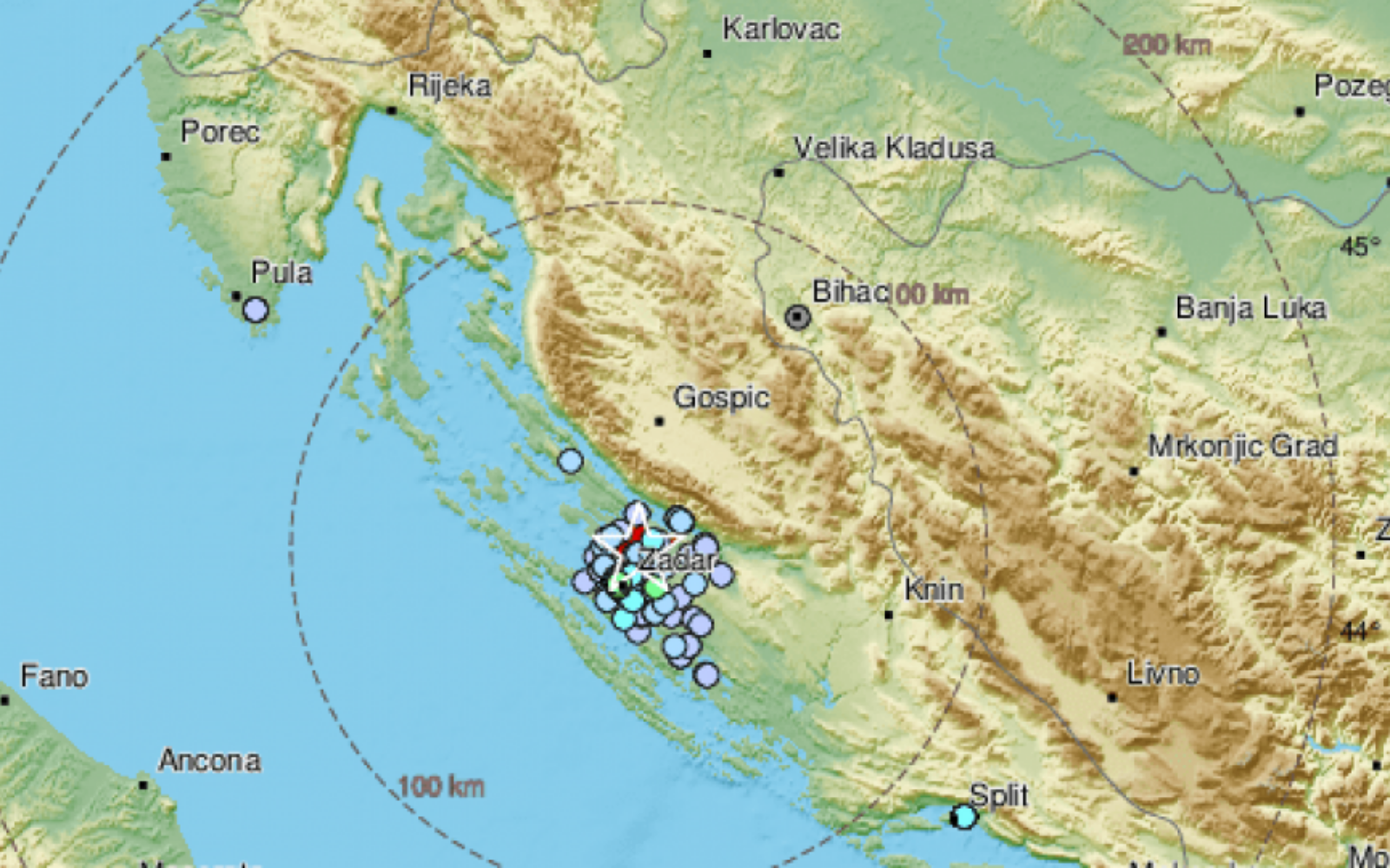 Potres jutros zatresao i Zadar - Poslovni dnevnik